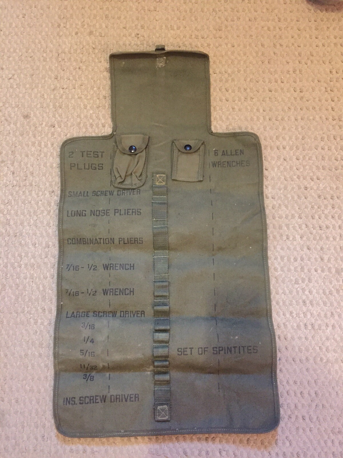 Original USGI Tool Equipment Roll For Radar Set | eBay