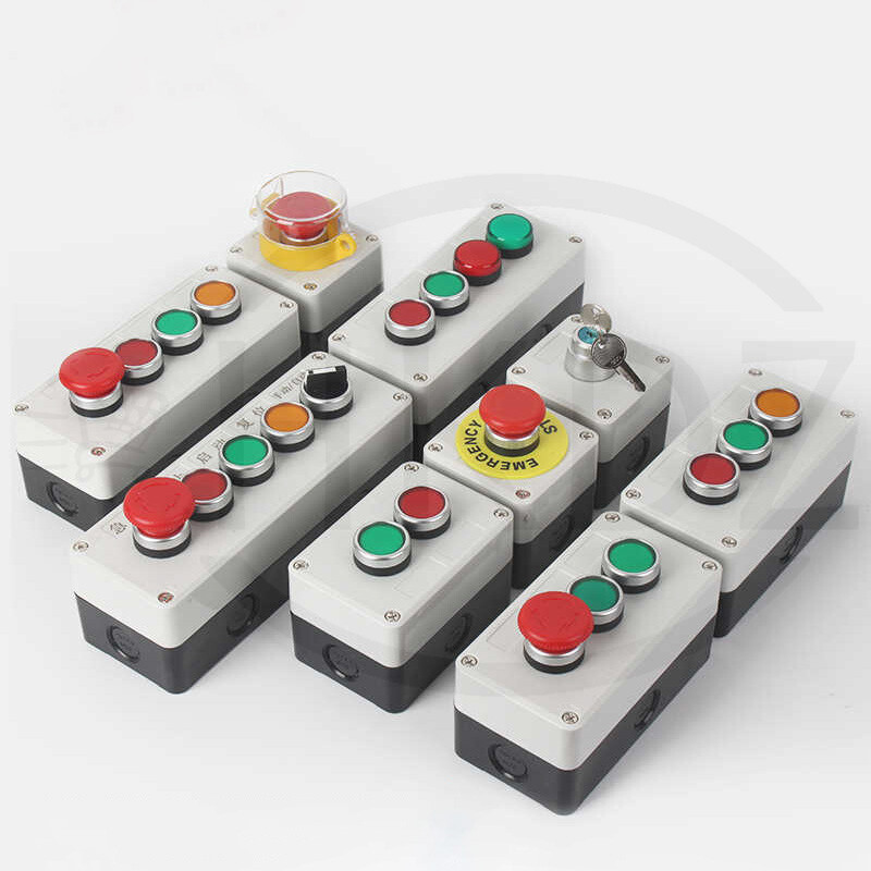 Emergency Stop Button Switch Control Box Start Stop Pushbutton Switch 1 ...