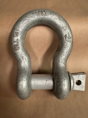 Anchor Shackle 1-1/4" Galvanized, 12 Ton WLL | eBay