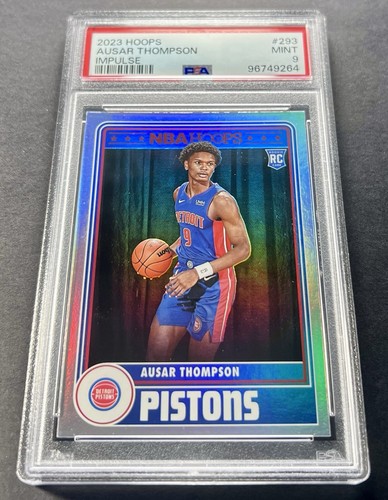 AUSAR THOMPSON 2023-24 Hoops Impulse ULTRA RARE SSP PSA 9 MINT RC ...
