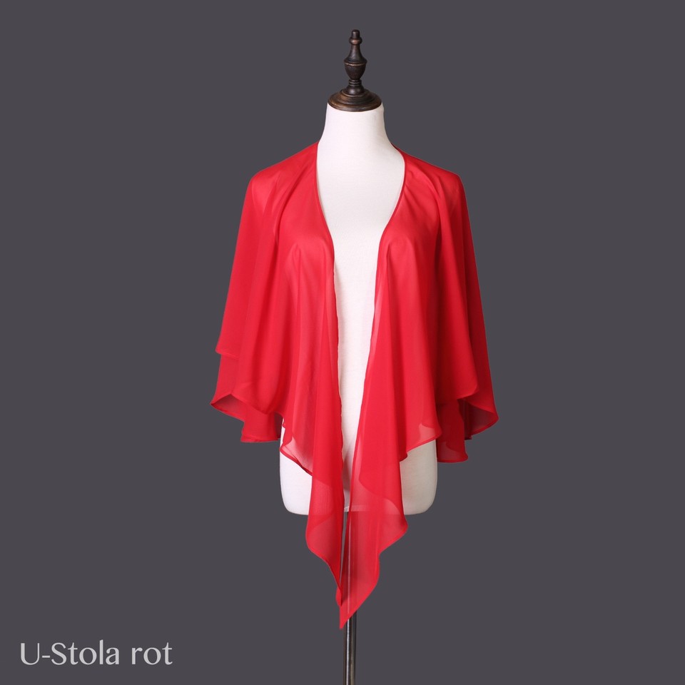 U-Form Stola Schal Tücher Stolen Hochzeit Freizeit Party chiffon Trends ...