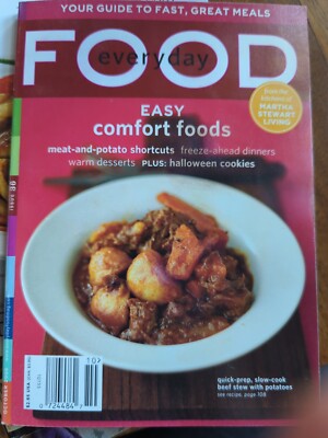 EVERYDAY FOOD cooking magazine Oct 2006 EASY COMFORT FOODS Plus ...