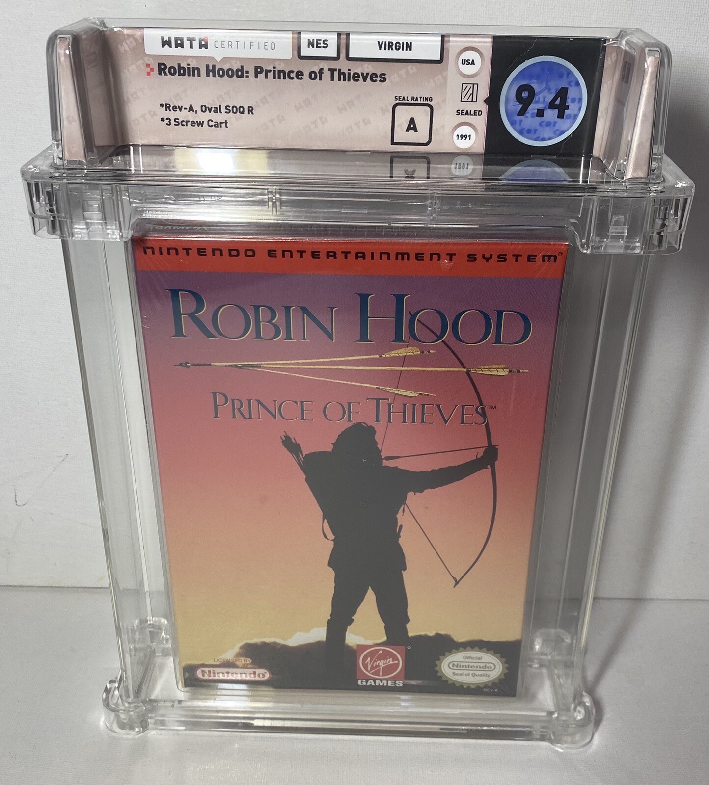 Robin Hood: Prince of Thieves Nintendo NES WATA 9.4A SEALED 52145800045 ...
