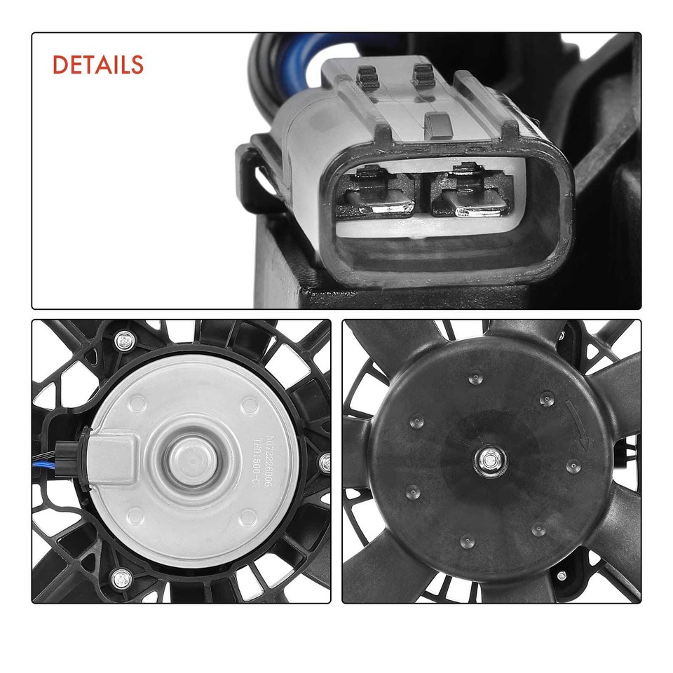 Radiator Cooling Fan Assembly with Shroud for Acura TLX 2015-2020 V6 3 ...