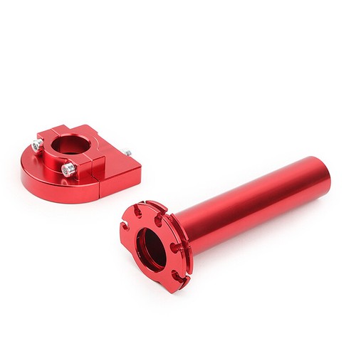 7/8" Universal Motorcycle Aluminium CNC Red Throttle Handle Bar Lever ...