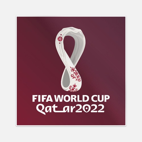 FIFA 2022 World Cup Logo Football Soccer Qatar Sticker Vinyl Bumper ...