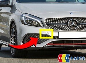 NEW GENUINE MERCEDES BENZ W176 FRONT BUMPER TOW HOOK EYE CAP PRIMED ...