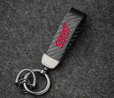 Carbon Fiber Key Tag Chain For Subaru WRX STi / Impreza / Forester ...