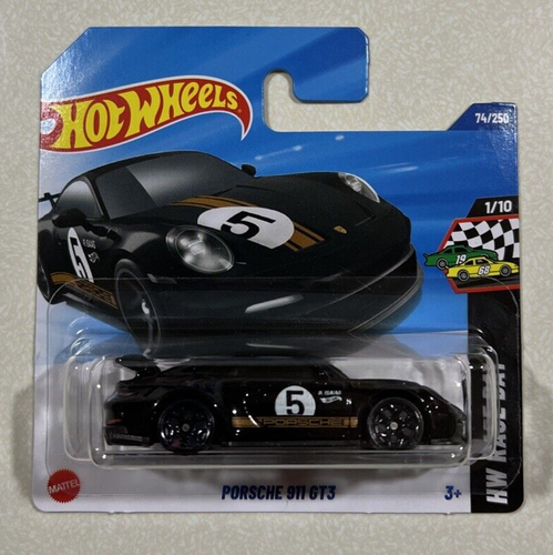 NEW 2025 Hot Wheels C Case Porsche 911 GT3 Black & Gold Short Card | eBay