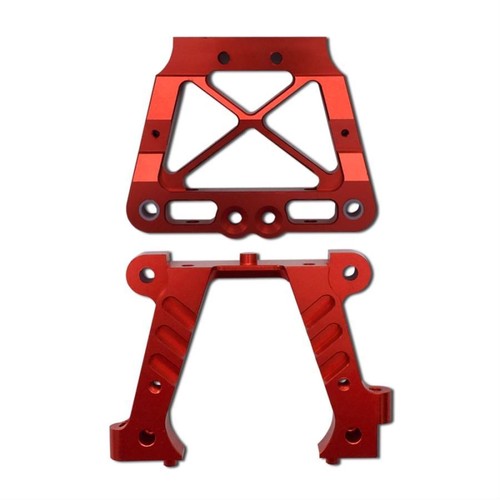 1 set red CNC Metal Rear Main Frame Set For 1/5 RC HPI BAJA RV KM 5B 5T ...