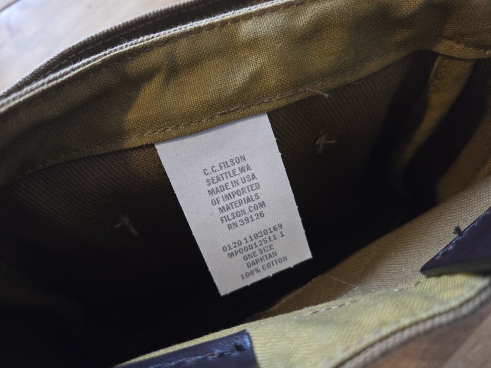 Filson Tool Pouch | NWOT | Dark Tan | Made in USA | Discontinued | Rare ...