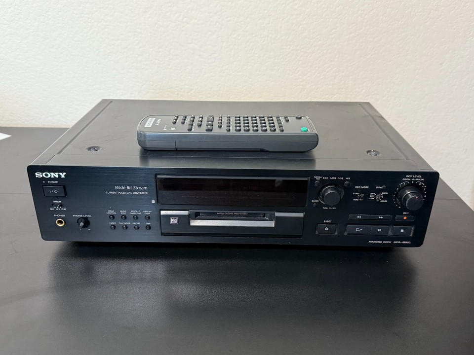 Sony MDS-JB920 MD Deck Minidisc Player Recorder tested w/ remote ...