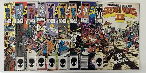 Marvel Comics SECRET WARS II #1 2 3 4 5 6 7 8 9 Complete 1-9 Series ...