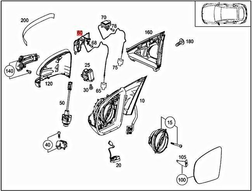 Genuine MERCEDES Glc C253 X253 Coupe SUV Telephone Antenna 2539050601 ...