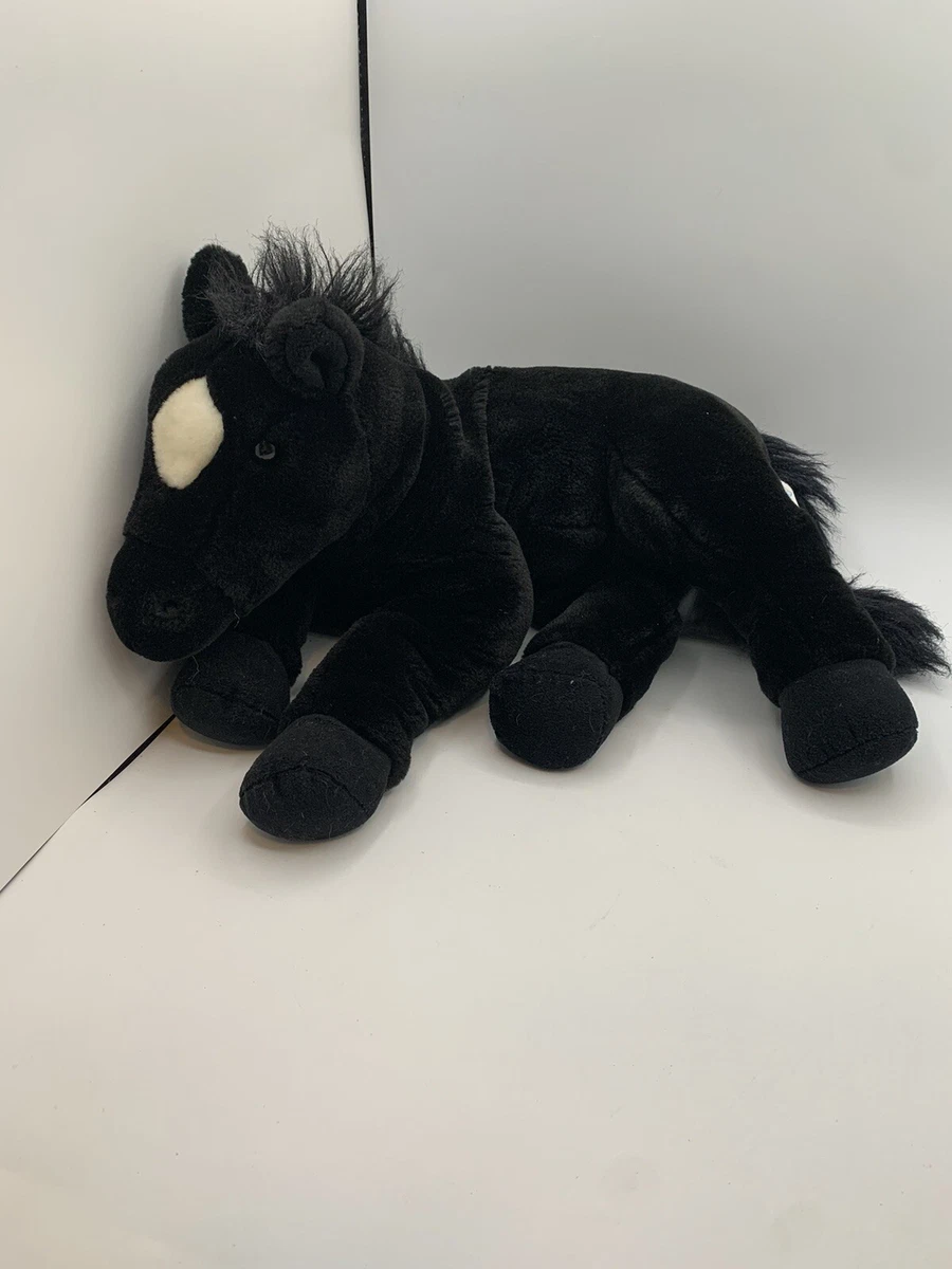 Fluffy Black Horse