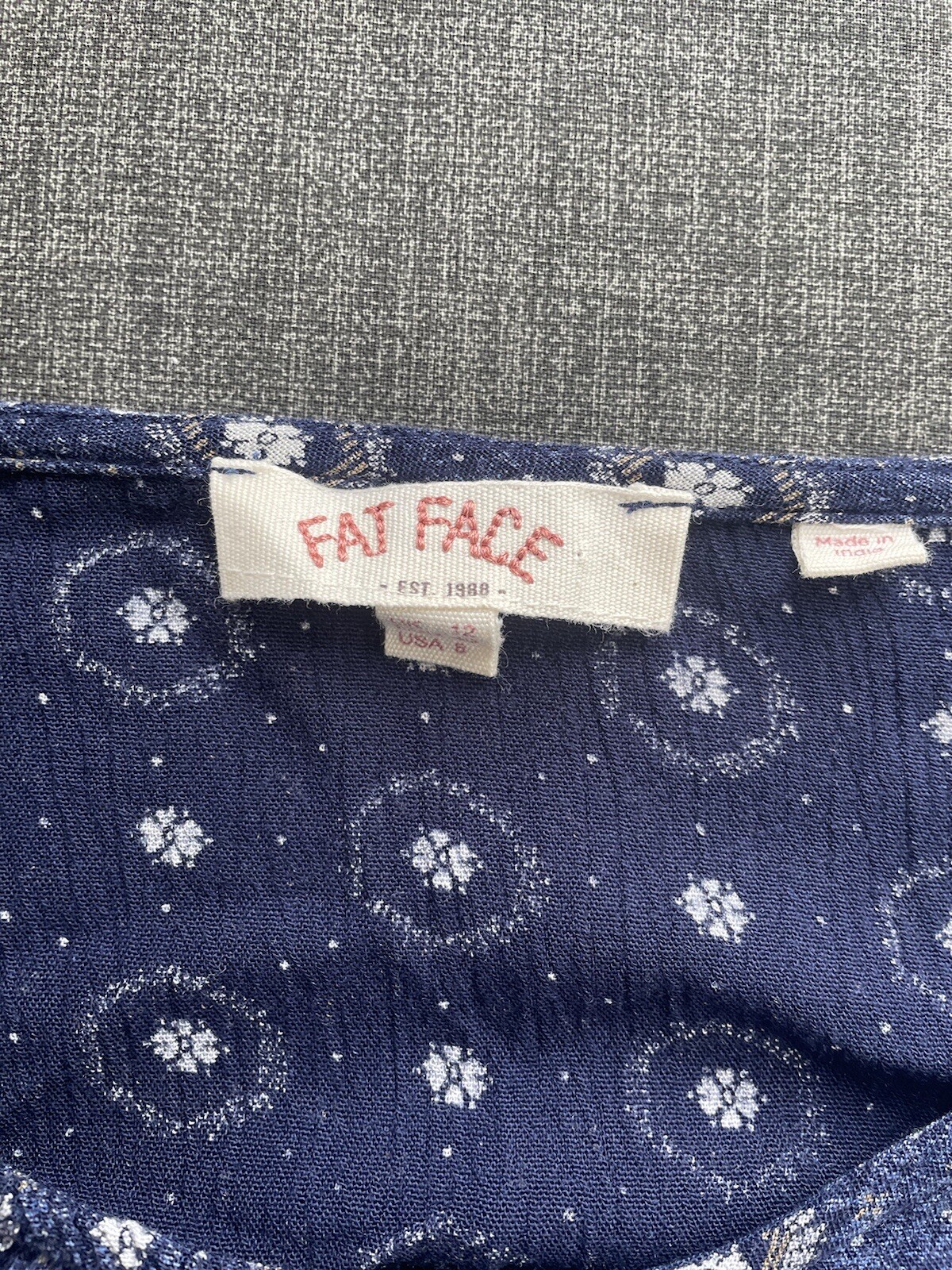 fat face 12 ladies top blouse preloved | eBay UK