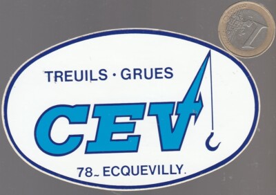 Autocollant. C11. Treuils - grues. CEV à Ecquevilly | eBay