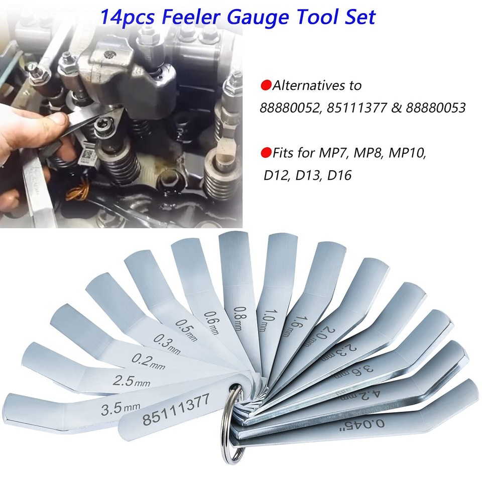 Feeler Gauge Jake Brake Tool Set 88880053 88880052 85111377 Fits For ...