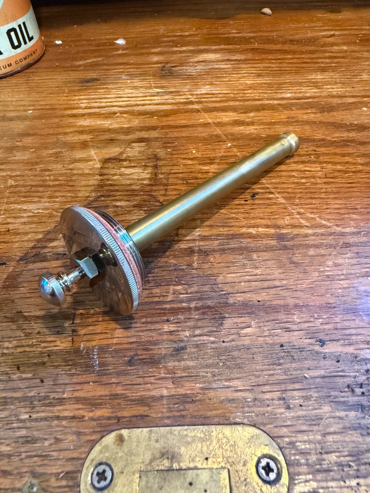 Vintage Indian Gas Cap with syringe tube OEM 1920's 1930's Chief Scout ...