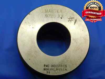 .9720 CL XX MASTER PLAIN BORE RING GAGE .9688 +.0032 31/32 24.689 mm ...