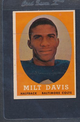 1958 Topps #098 Milt Davis Colts VG/EX *906 | eBay