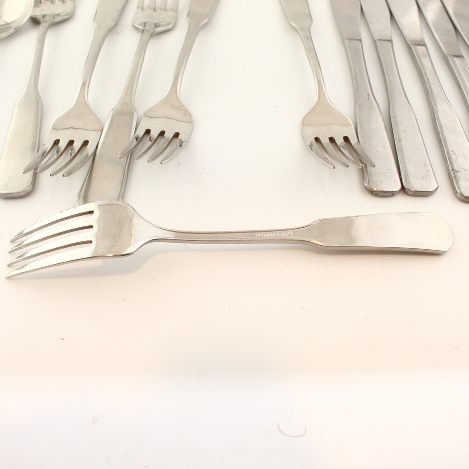 24 PC Lot Vintage Rostfrei 18-8 Stainless Flatware Unknown Maker | eBay