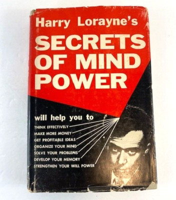 1961 Secrets of Mind Power Book Harry Lorayne Hardcover Dust Jacket 1st ...