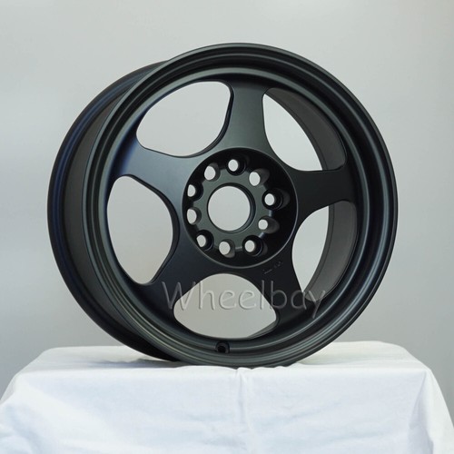 2 PCS ROTA WHEELS SLIPSTREAM 15X7.5 5X114.3 40 HB: 73 S BLACK 12.8LBS ...