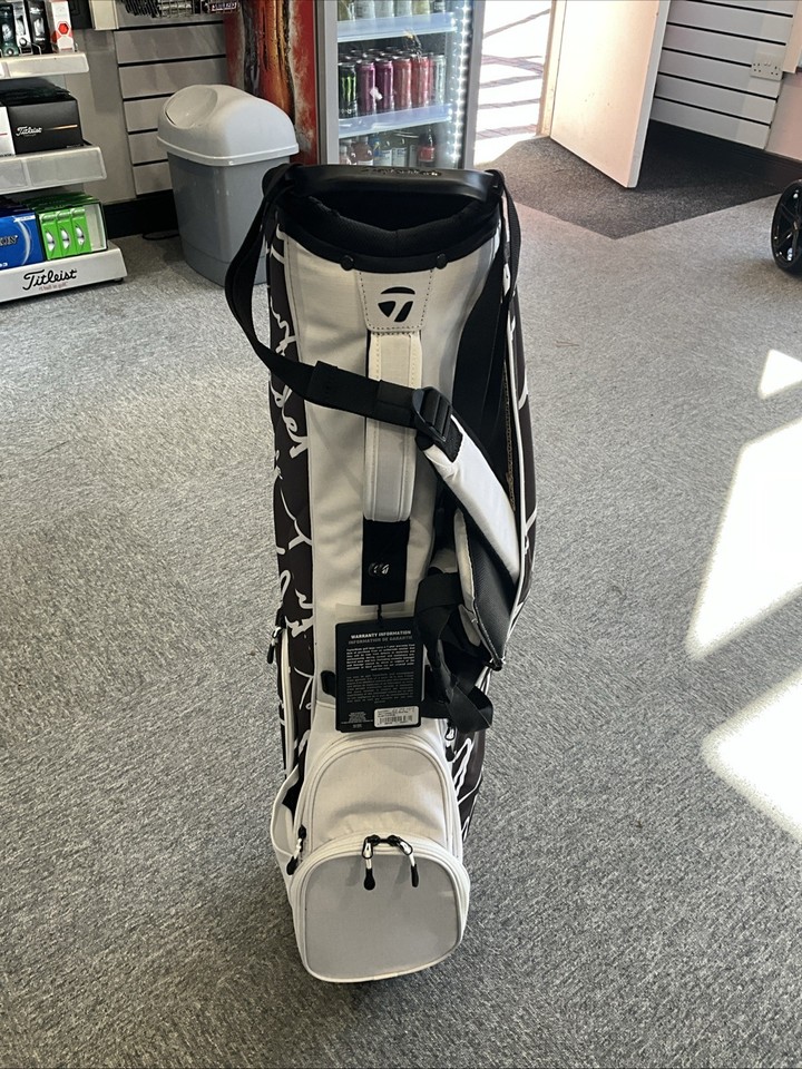 TaylorMade TM25 Flextech Stand Bag Black White New LGC | eBay UK