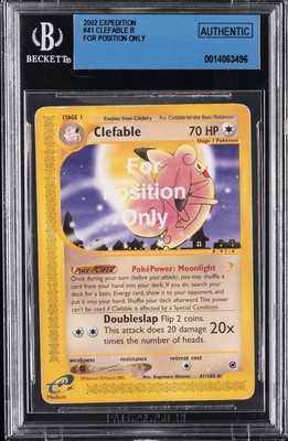 2002 POKEMON EXPEDITION FOR POSITION ONLY #41 CLEFABLE BGS AUTHENTIC | eBay