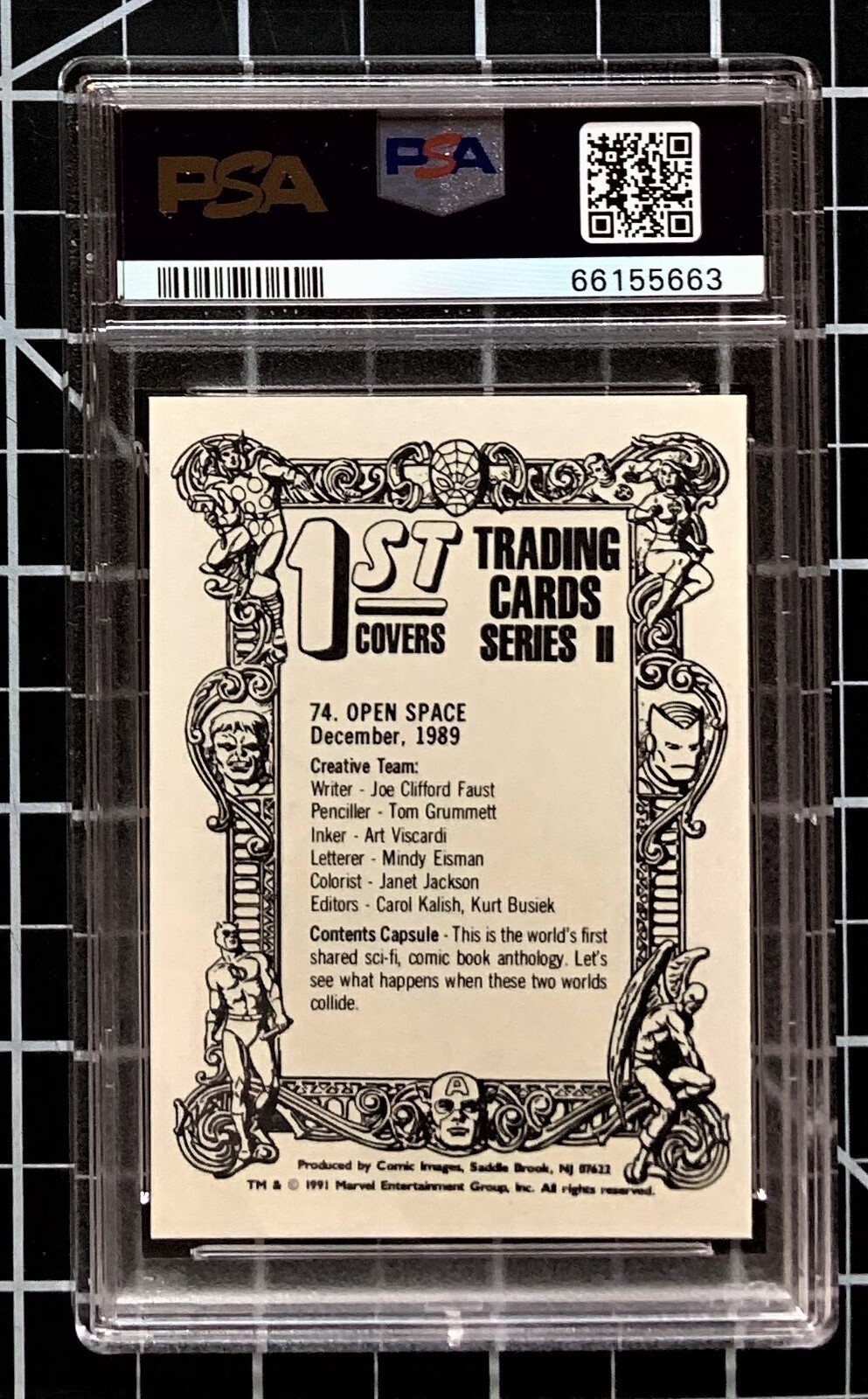 1991 Marvel Comic Images First Covers II - #74 Open Space - PSA 10 GEM ...