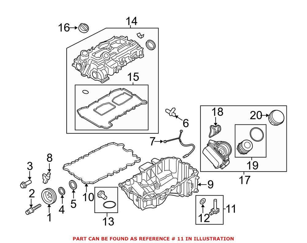 Genuine OEM Engine Oil Level Sensor for BMW 12617638341 | eBay