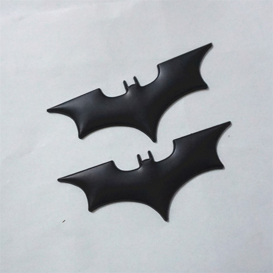 1x Black Matte Bat Metal Decal Badge Sticker Emblem Diesel Performance ...