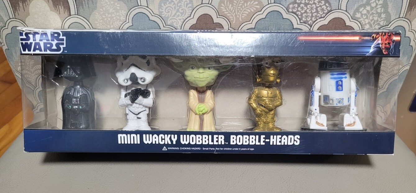 NEW! 2012 Star Wars Funko Mini Wacky Wobbler Bobble-Heads Set B1 | eBay