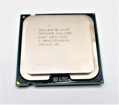 Intel Pentium E5200 2.50GHz 2MB L2 Cache Socket LGA755 CPU Processor ...