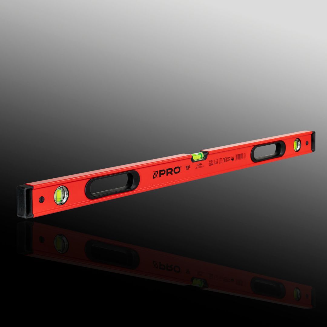 PRO 900 HEAVY DUTY Red & Black 3 Chamber Spirit Level, Spirit Level ...