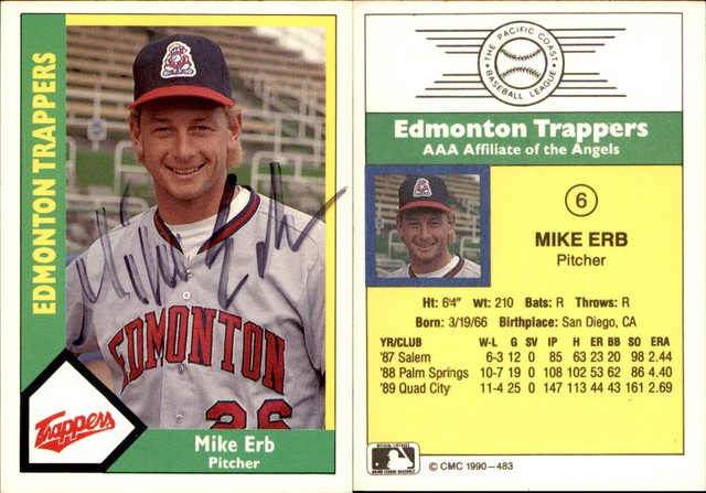 1990 CMC AAA/ProCards A & AA - #483 Mike Erb (RC) for sale online | eBay
