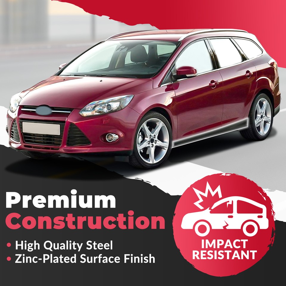 Fit For 2008-2011 Ford Focus Silver Slip-on Rocker Panel 4 door Left ...