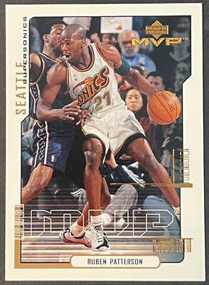 2000-01 Upper Deck MVP Seattle Supersonics Basketball Card #163 Ruben ...