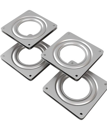 4 Pack 4 Inch Square Lazy Susan Turntable Bearings Heavy Duty Swivel ...