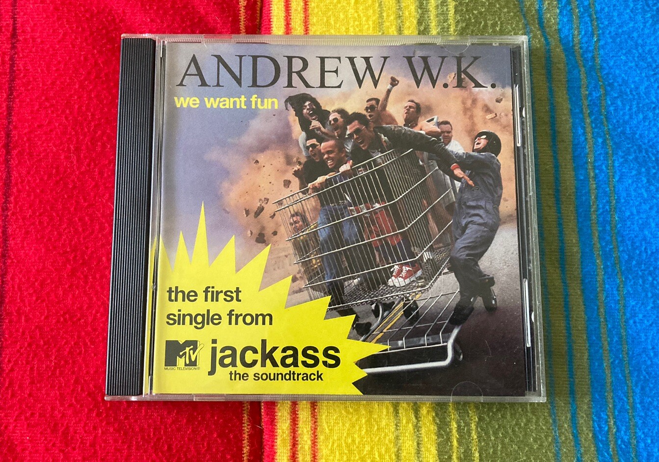 Jackass CD movie hit single soundtrack Andrew Wk We Want Fun Rick Rubin ...