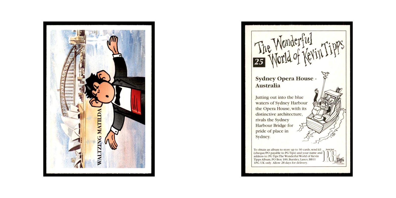 1997 PG Tips Wonderful World of Kevin Tipps Sydney Opera House #25 | eBay