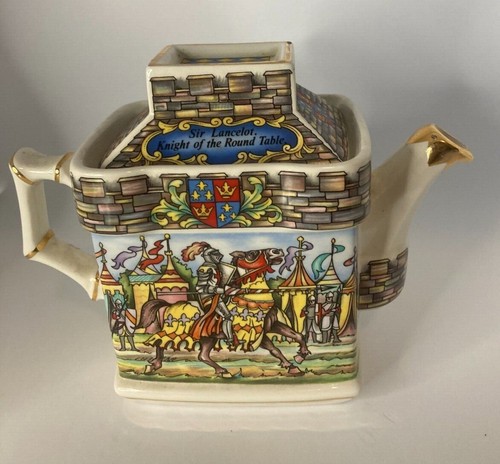 Sadler Teapot King Arthur and His Court with Hero/ Legend Sir Lancelot ...