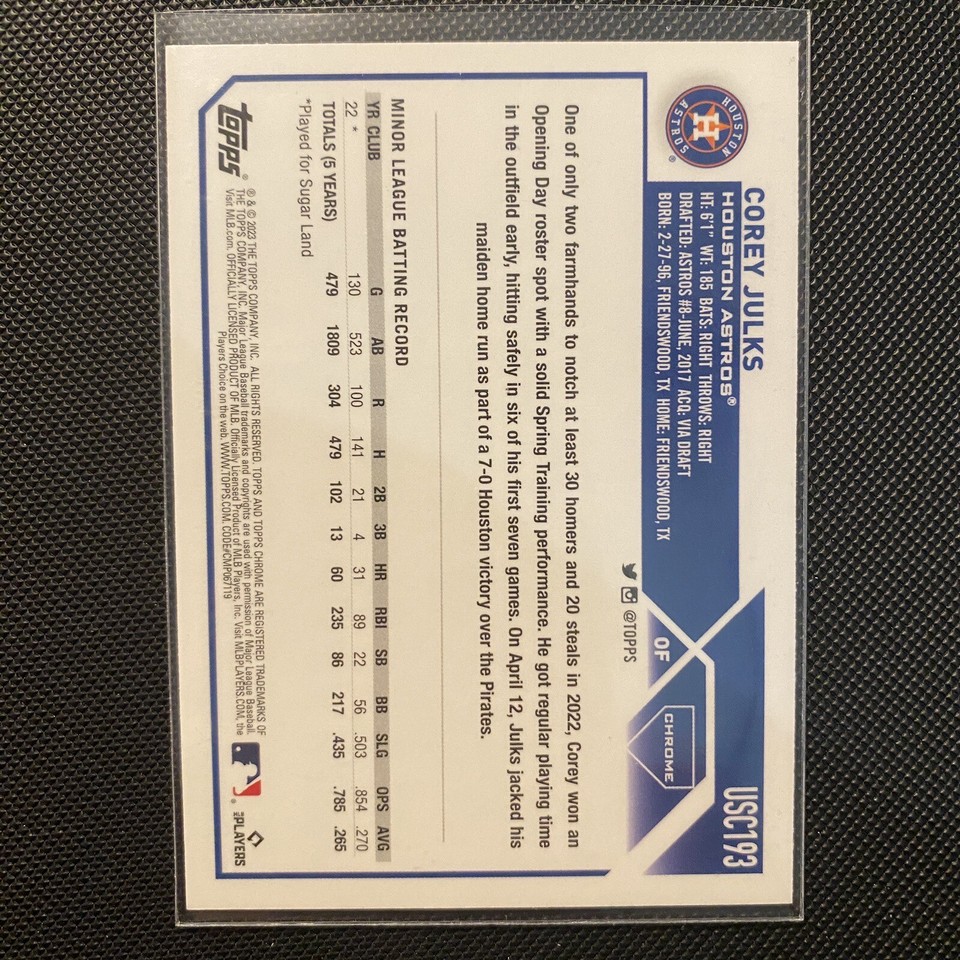 2023 Topps Update Series - Corey Julks (RC) #US228 | eBay