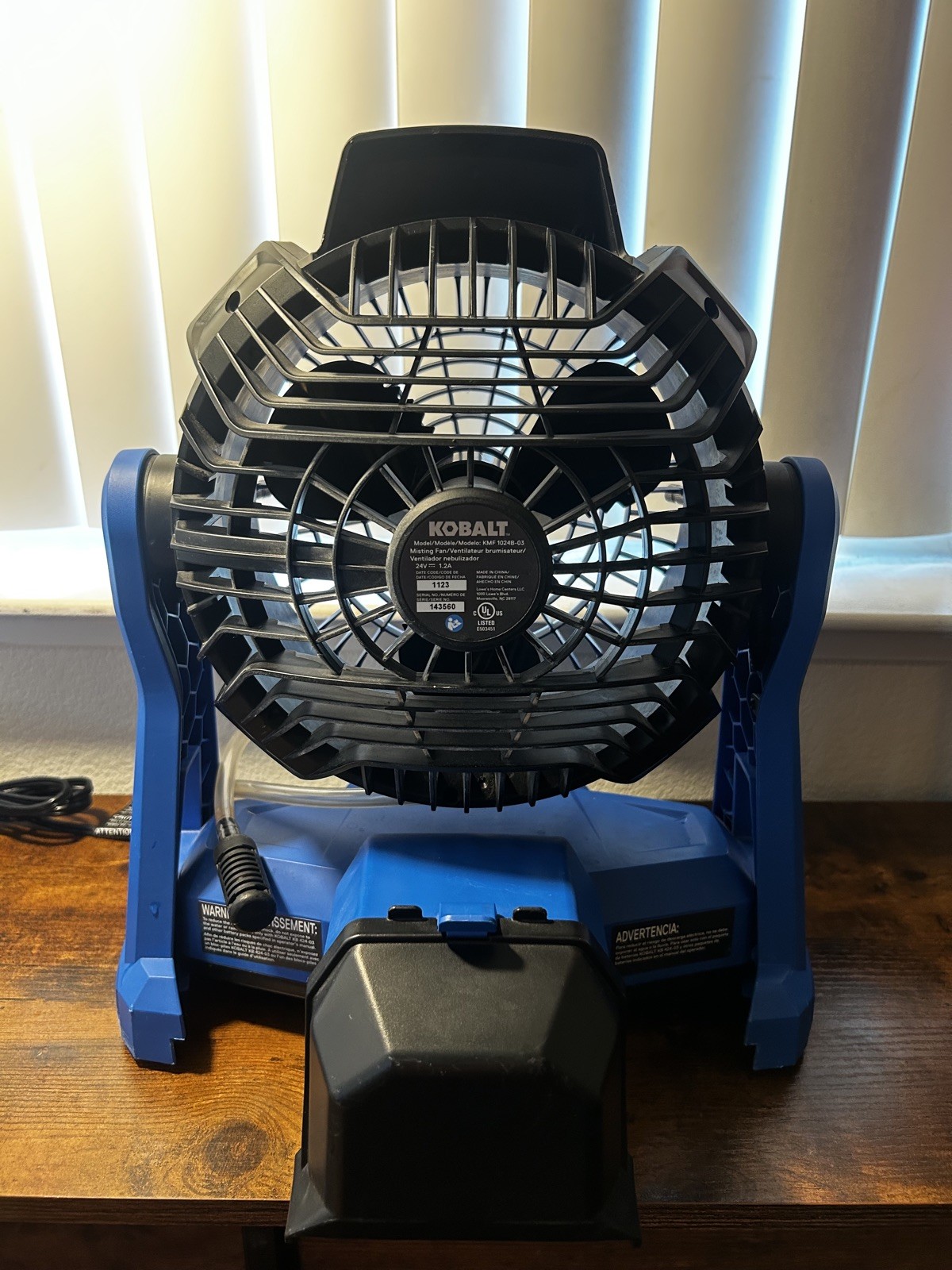 Kobalt 24V 7-in 1 3-Speed Indoor/Outdoor Misting Stand Fan for sale ...