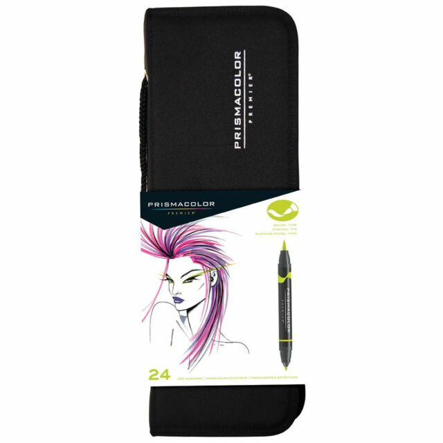 Prismacolor 1776353 Premier DoubleEnded Art Markers with Case - 24 ...