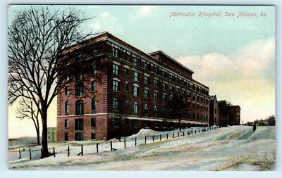 DES MOINES, IA Iowa ~ METHODIST HOSPITAL ~ c1910s Polk County Postcard ...