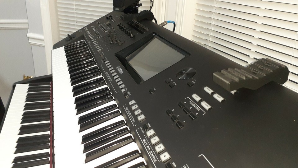 Music Stand Extensions for Yamaha Genos 2 for angled position above 2nd ...