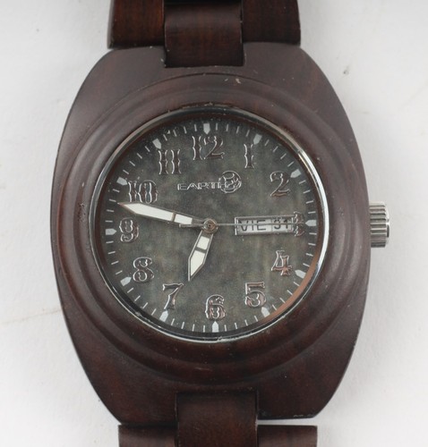 Earth Eco-Friendly Men's Wood Wrist Watch W/Date Runs-BD-27 | eBay