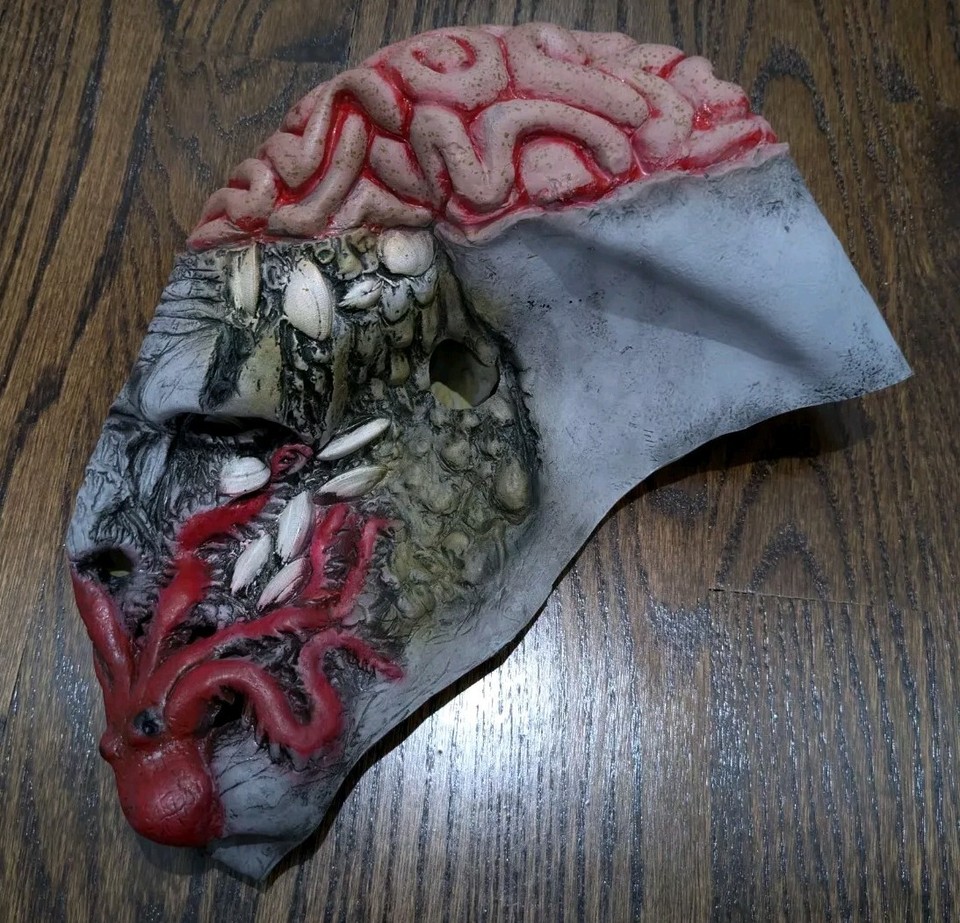 Halloween Dead Zombie of The Sea Octopus Tentacles Brain Face Mask ...